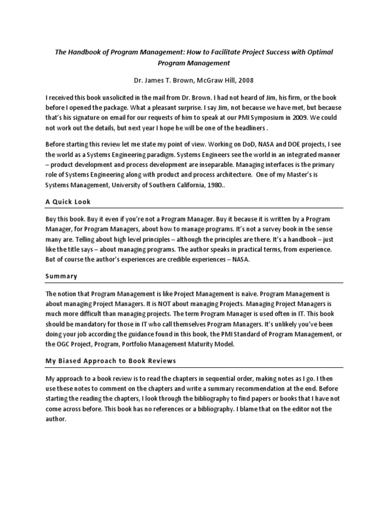 The Handbook of Program Management | PDF | Risk Management | Risk