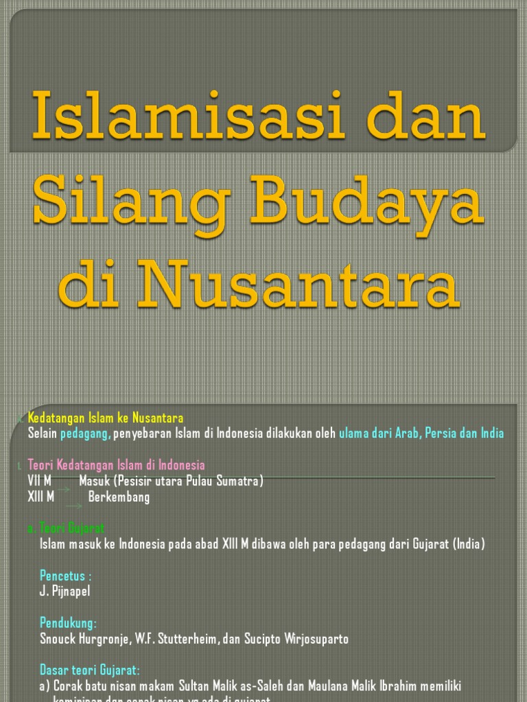 Islamisasi Dan Silang Budaya Di Nusantara | PDF