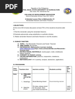 Detailed Lesson Plan - Arithmetic Sequence | PDF | Critical Thinking ...