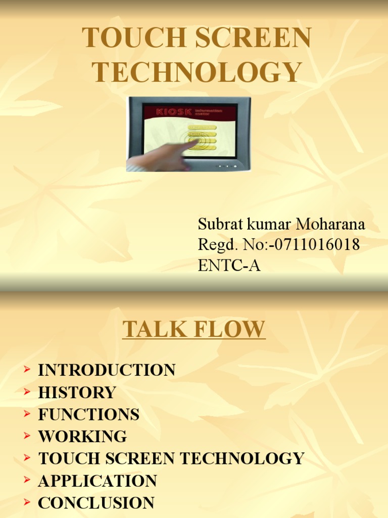 Touch Screen Technology | PDF | Touchscreen | Electricity
