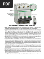 Understanding MCB Nameplate Ratings | PDF | Capacitor | Fuse (Electrical)