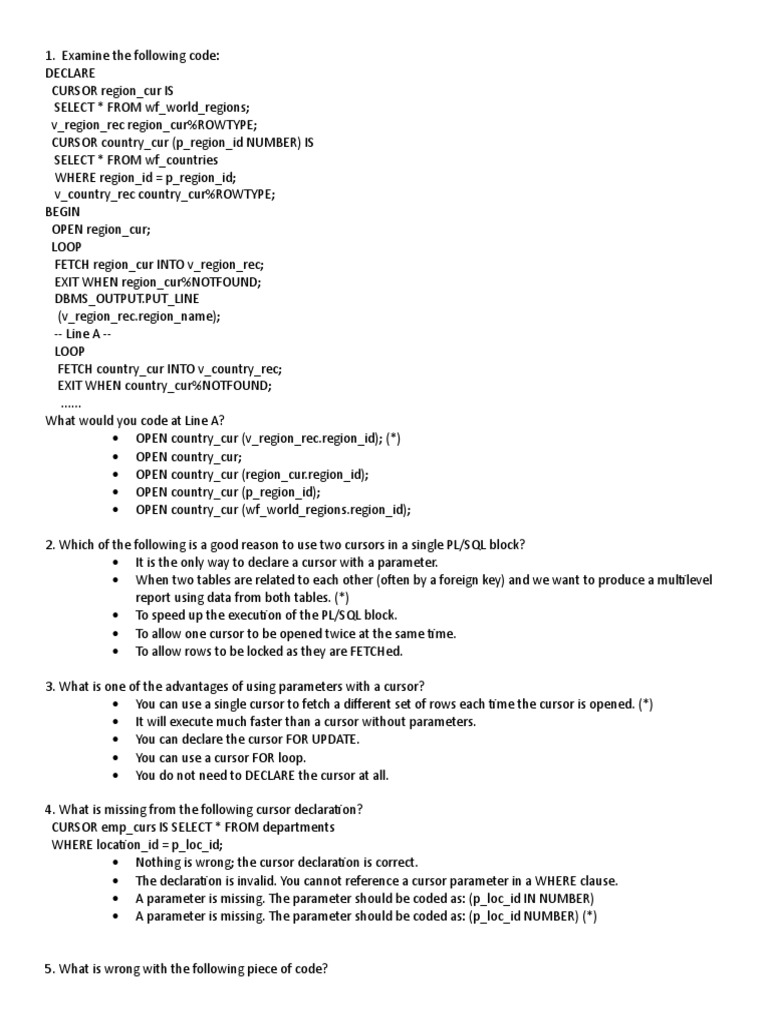 PLSQL Semestar1 Final Sa Resenjima | PDF | Pl/Sql | Subroutine