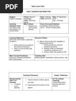 Grade 1 Literacy Lesson Plan.. CBC | PDF | Lesson Plan | Question