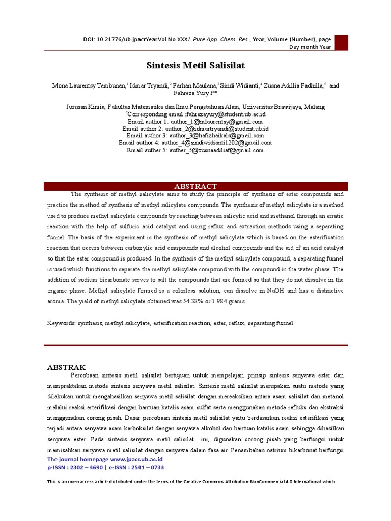 Revisi Jurnal Kimor Kelompok Yes Oke | PDF | Molecules | Functional Group