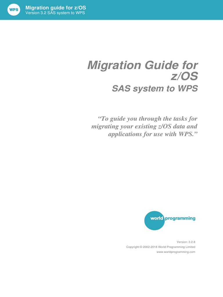SAS To WPS Migration Guide For ZOS en | PDF | Sas (Software) | Library ...