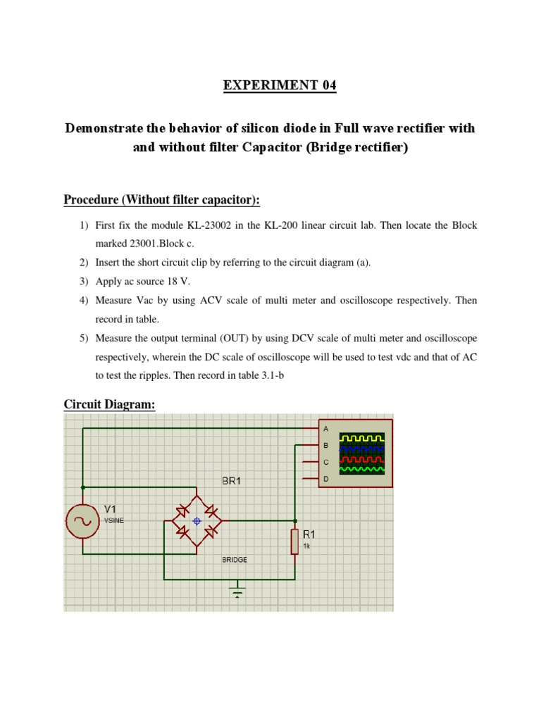 Lab 1 | PDF | Rectifier | Direct Current
