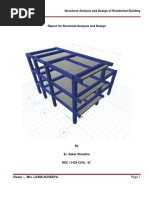Structural Design Report of Residential Building | PDF | Structural ...