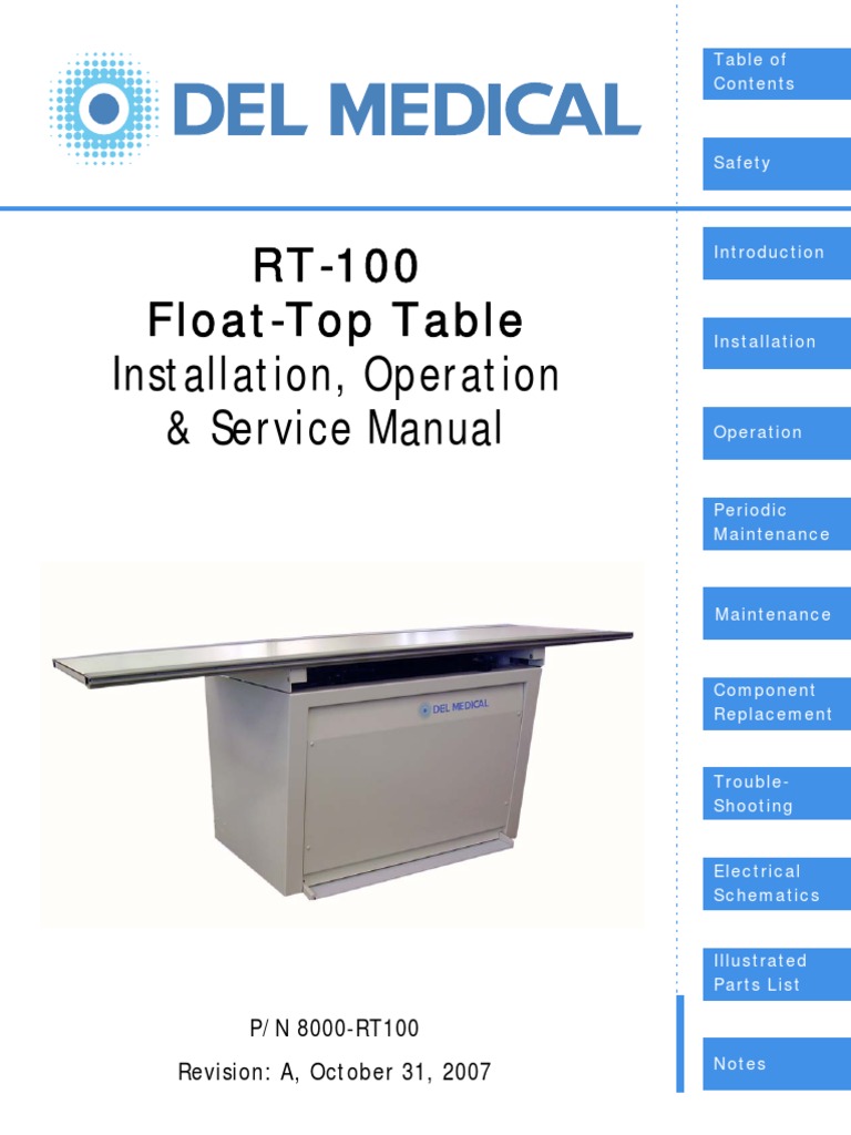 Universal RT-100 Table PDF | PDF | X Ray | Manufactured Goods