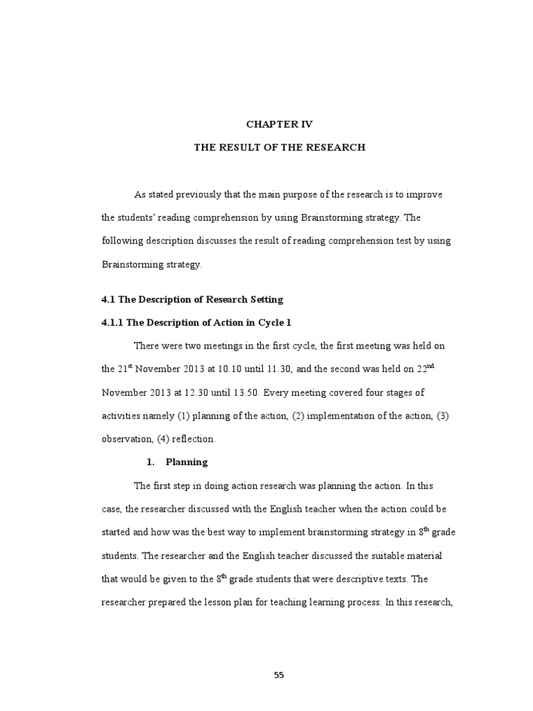 Chapter 4 | PDF | Reading Comprehension | Lesson Plan