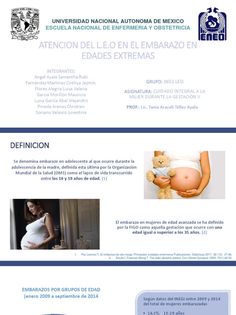 Atención del embarazo en edades extremas: Un análisis de los riesgos y ...