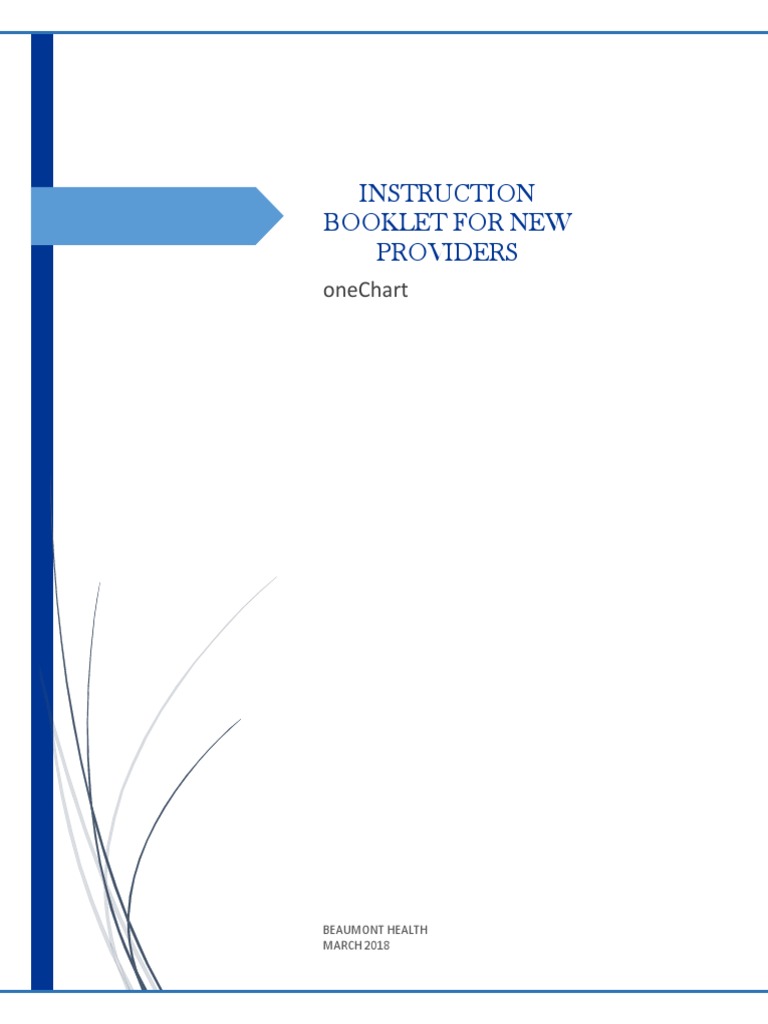 Instruction Booklet For New Providers 2018 | PDF | Icon (Computing ...