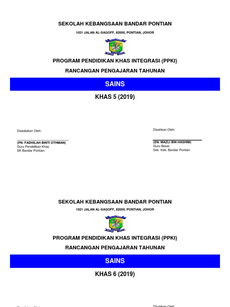 Muka Depan RPT | PDF