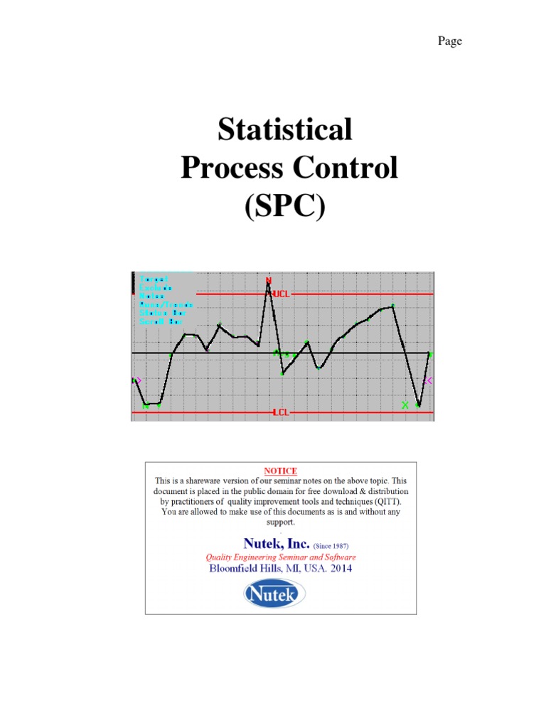 SPC Fundamentals and Applications Guide | PDF | Normal Distribution ...