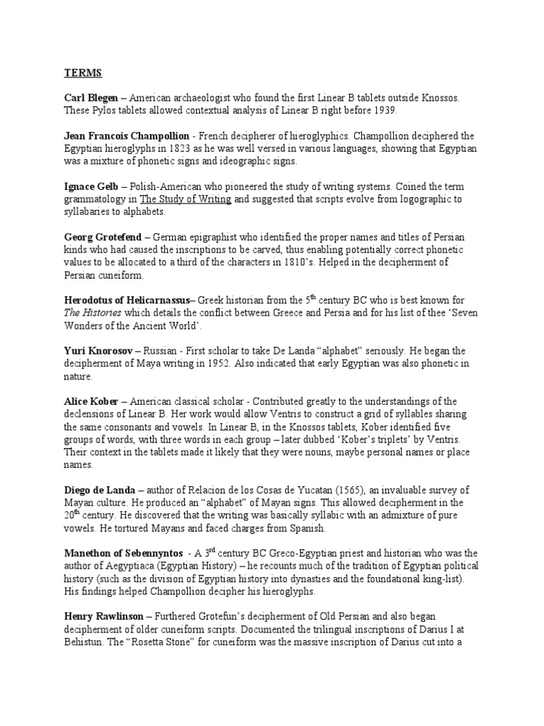 Anthro 1165 Midterm Review | PDF | Cuneiform | Writing