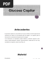 Toma de Glucosa Capilar en Enfermería | PDF | Capilar | Sangre