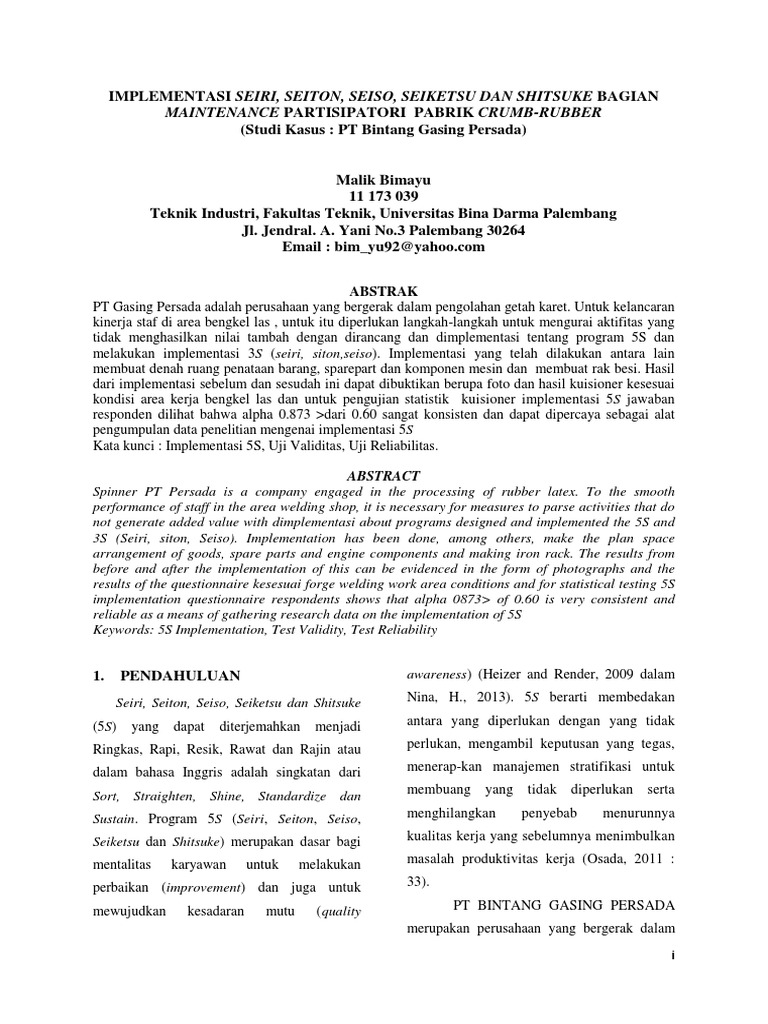 Implementasi 5S | PDF