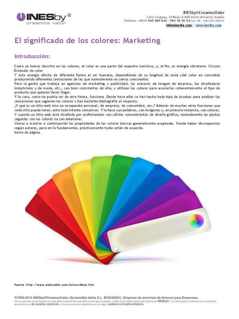 D590C El Significado de Los Colores en Marketing | PDF | Verde | Color