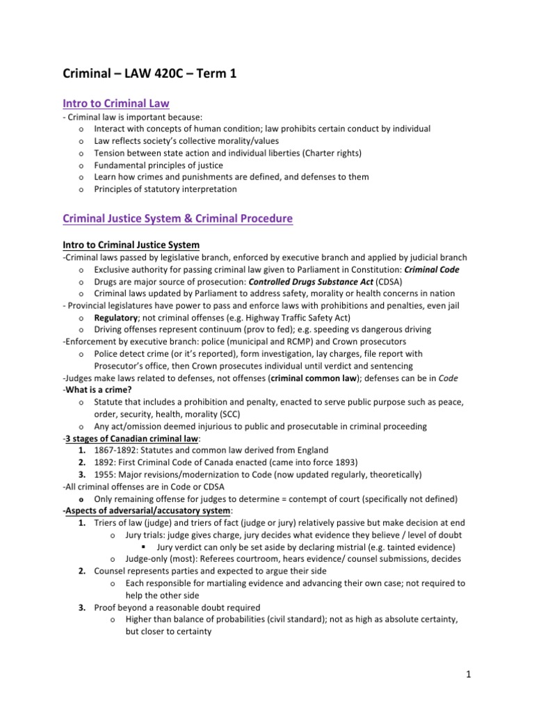 Criminal Cans Law | PDF | Burden Of Proof (Law) | Reasonable Doubt