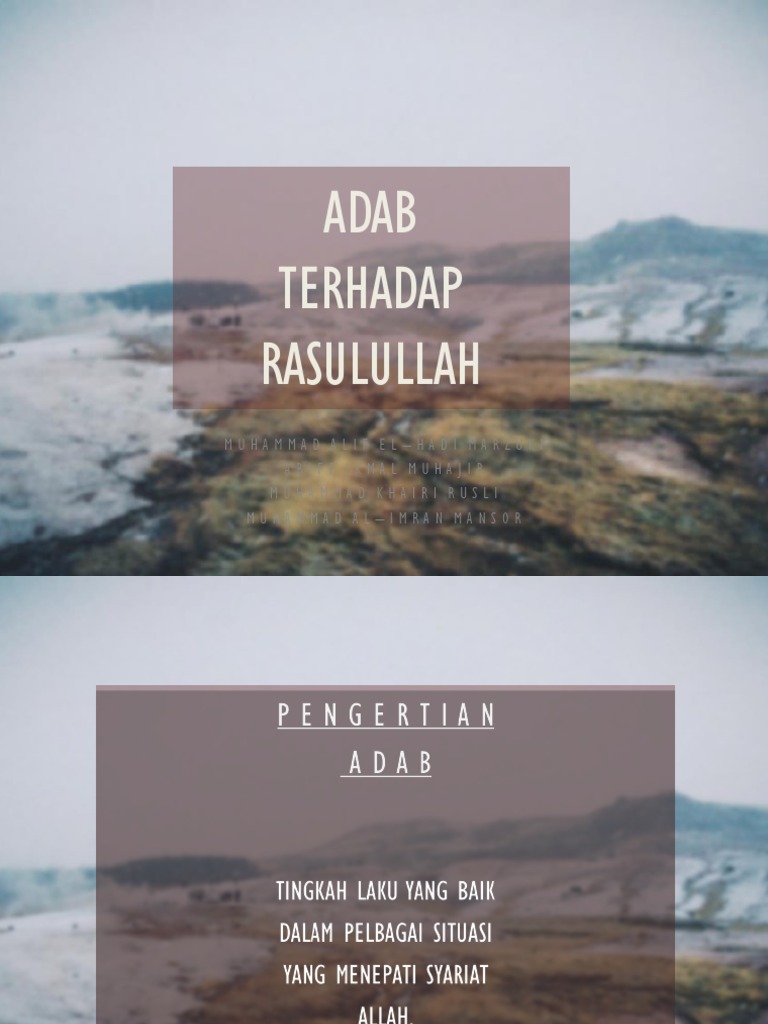 f4 Adab Terhadap Rasulullah | PDF | Ilmu Sosial | Agama & Spiritualitas f4 Adab Terhadap Rasulullah | PDF | Ilmu Sosial | Agama & Spiritualitas