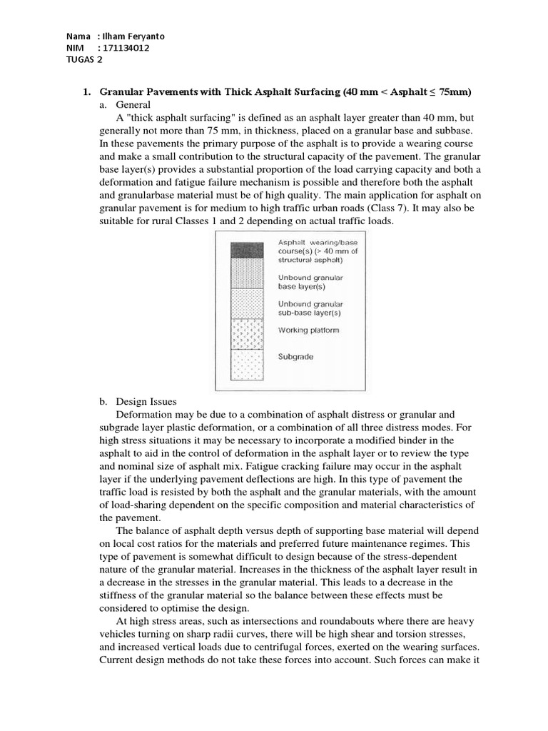 Granular Pavements With Thick Asphalt Surfacing | PDF | Road Surface ...