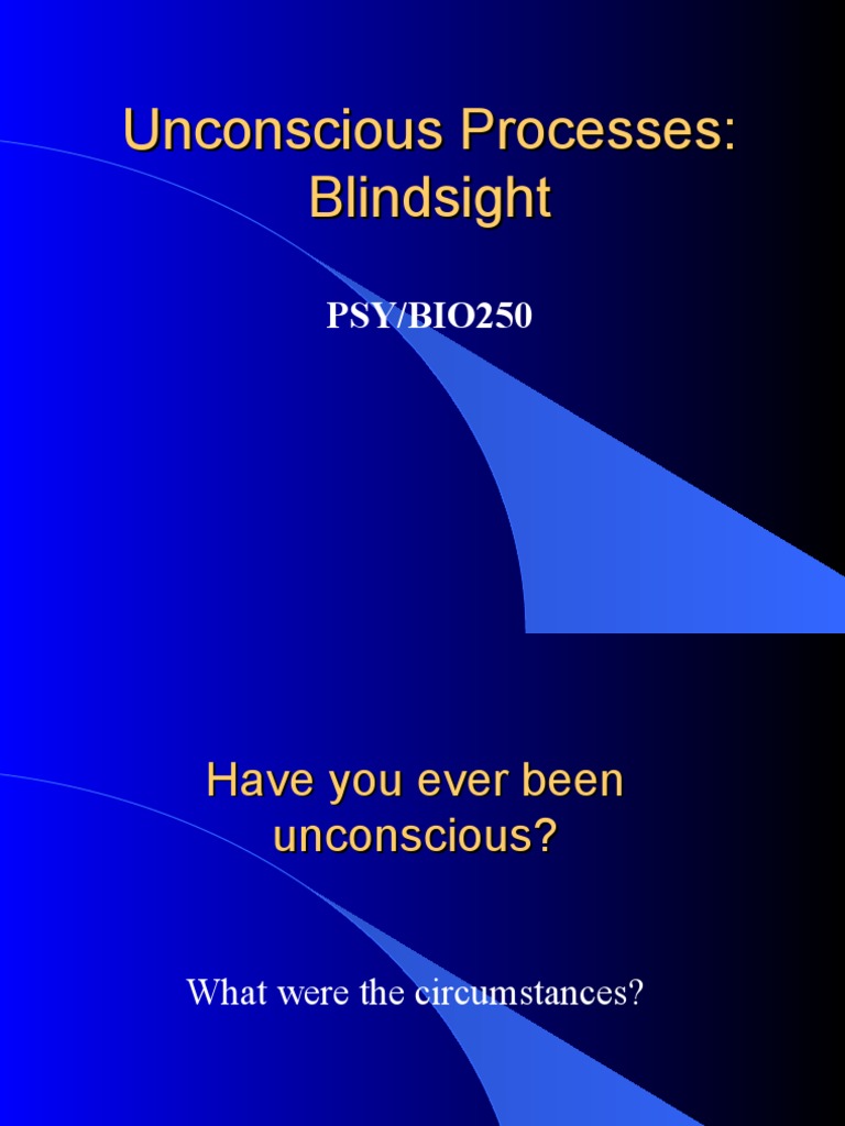Unconscious Processes | PDF | Unconscious Mind | Perception