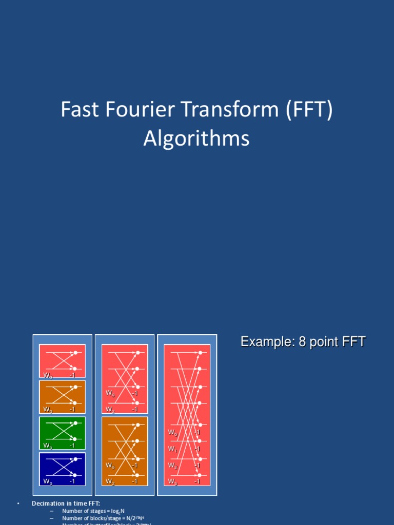Fast Fourier Transform (FFT) Algorithms | PDF | Fast Fourier Transform ...