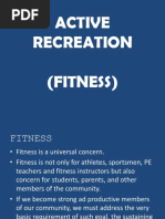 Active and Passive Recreation Examples | PDF