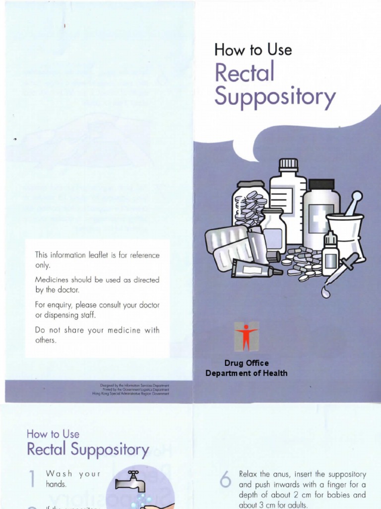 How To Use Rectal Suppository | PDF | Wellness