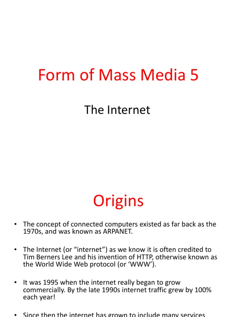 Mcs 2160 Forms 5 - The Internet 2 | PDF