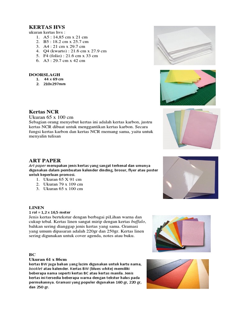 Kertas HVS | PDF