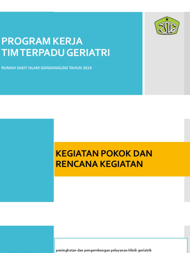 Program Kerja Geriatri | PDF
