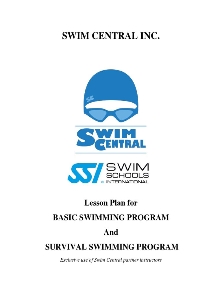 Swim Central Inc.: Lesson Plan For Basic Swimming Program and Survival ...