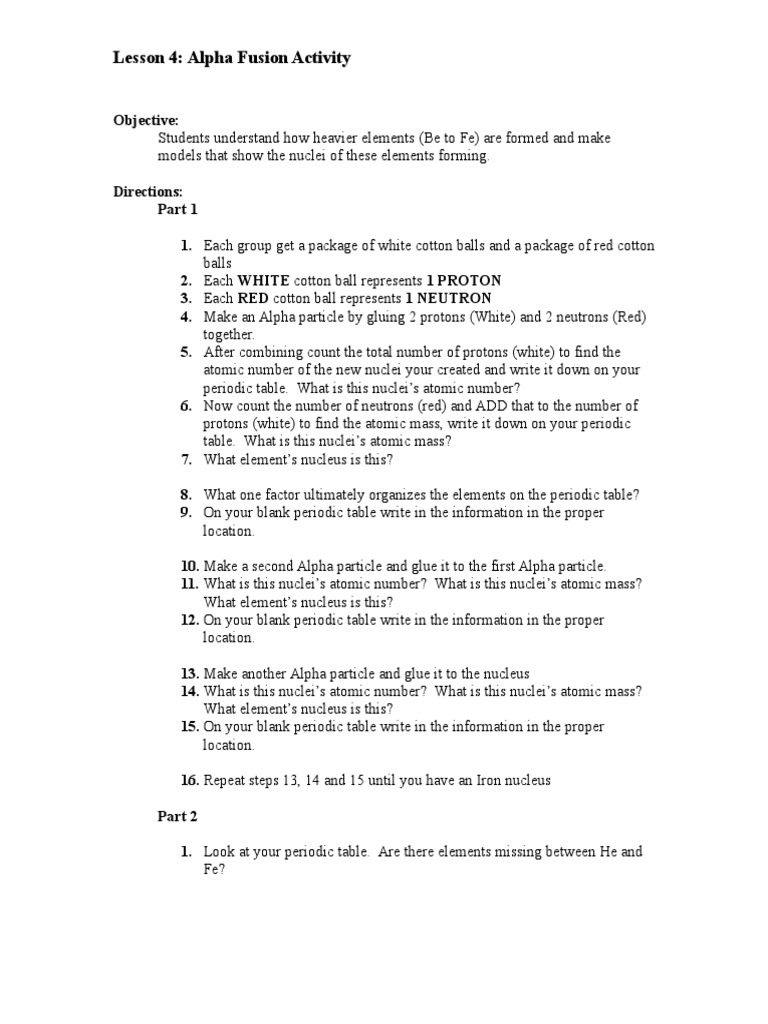 Alpha Fusion for Students | PDF