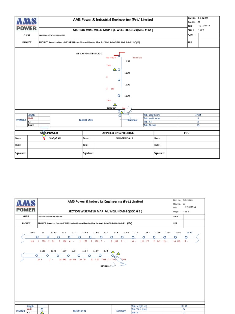 Weld Map | PDF | Engineering | Science And Technology