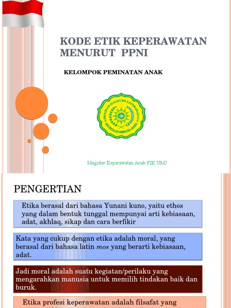 Kode Etik Keperawatan Menurut Ppni | PDF