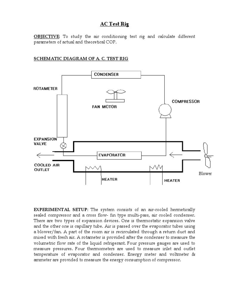 Ac Test Rig | PDF | Air Conditioning | Manufactured Goods