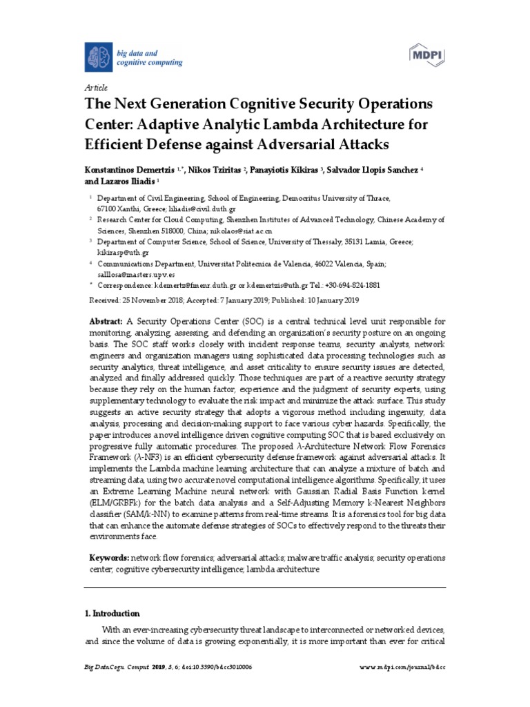 The Next Generation Cognitive Security O PDF | PDF | Machine Learning ...