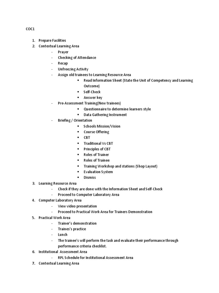 Contextual Learning Area | PDF