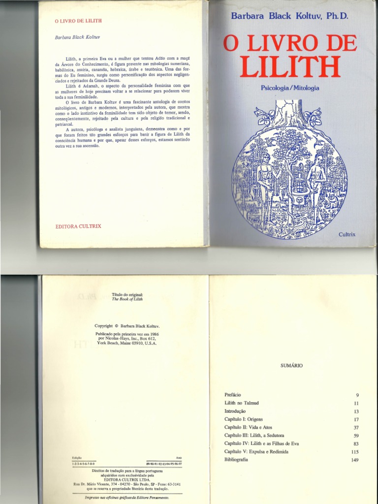 O Livro de Lilith | PDF | Lilith | Adão e Eva