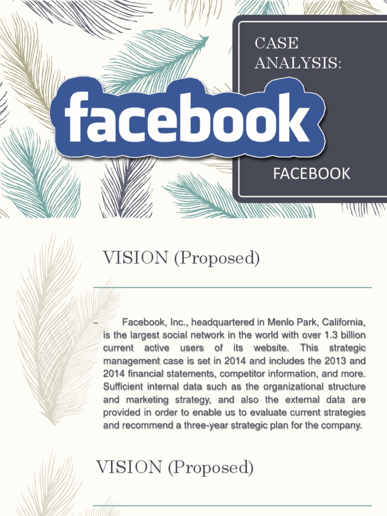 Case Study Facebook | PDF | Social Media | Popular Culture & Media Studies