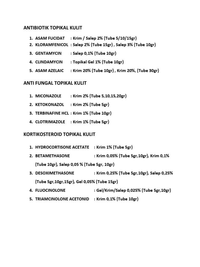 Topikal Kulit | PDF | Pharmaceutical Sciences | Pharmacy