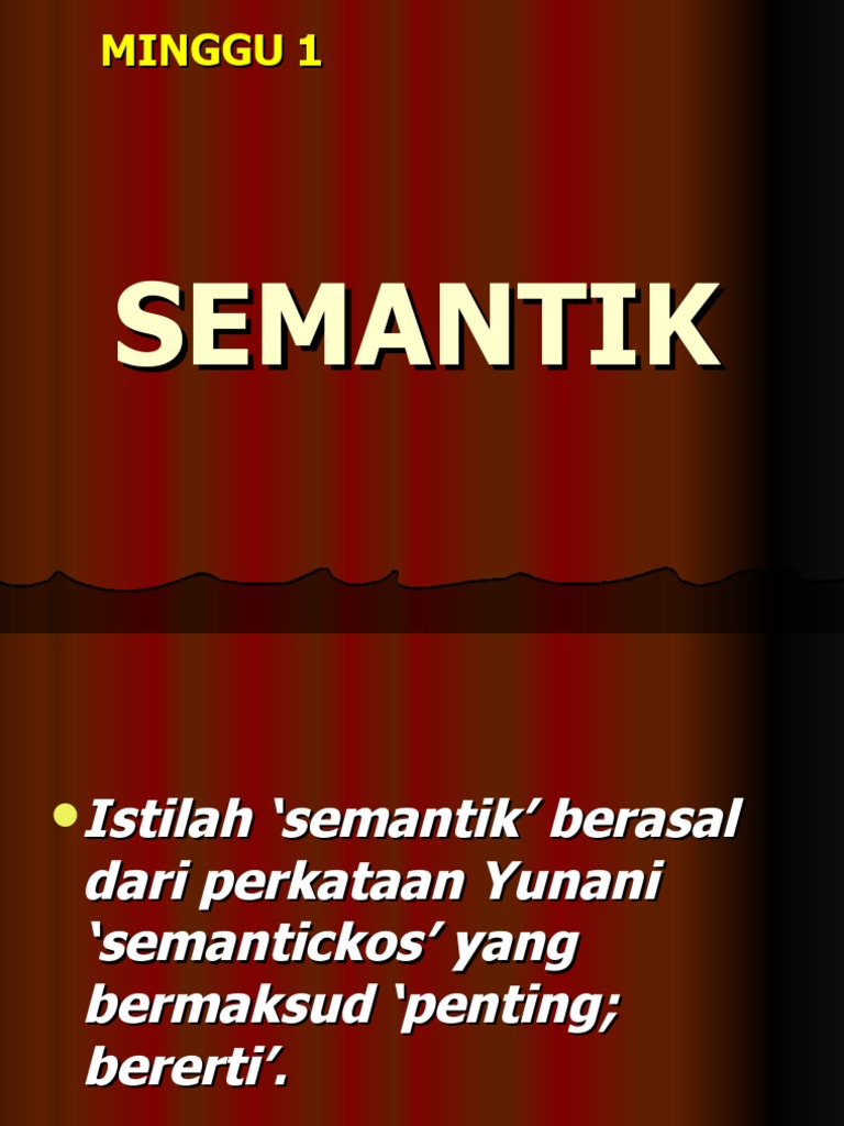 Definisi Semantik