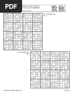 Kakuro Cheat Sheet | PDF | Logic Puzzles | Knowledge Representation