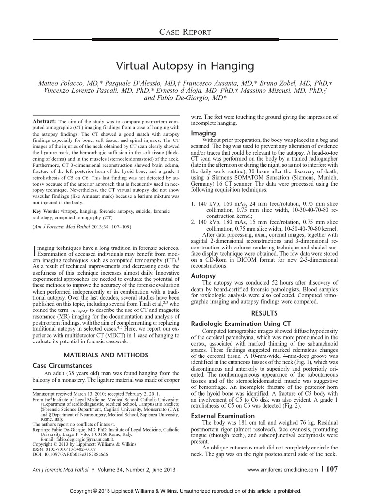 Pola Cco 2013 | PDF | Ct Scan | Autopsy