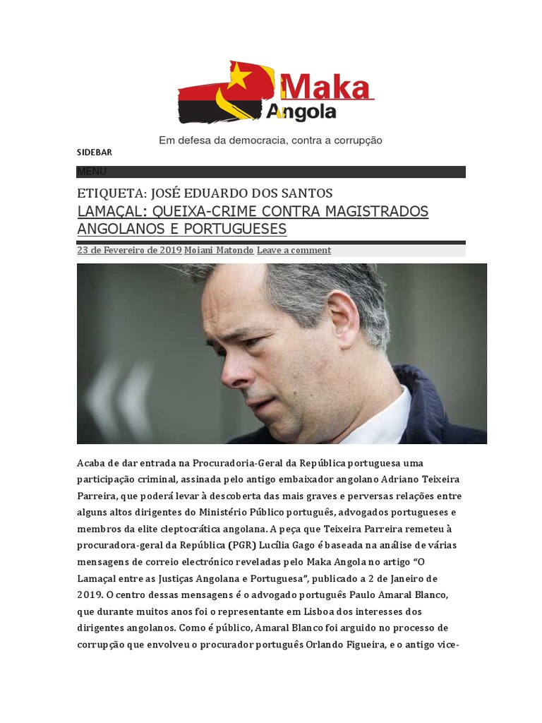 Maka Angola | PDF | Angola | Moçambique