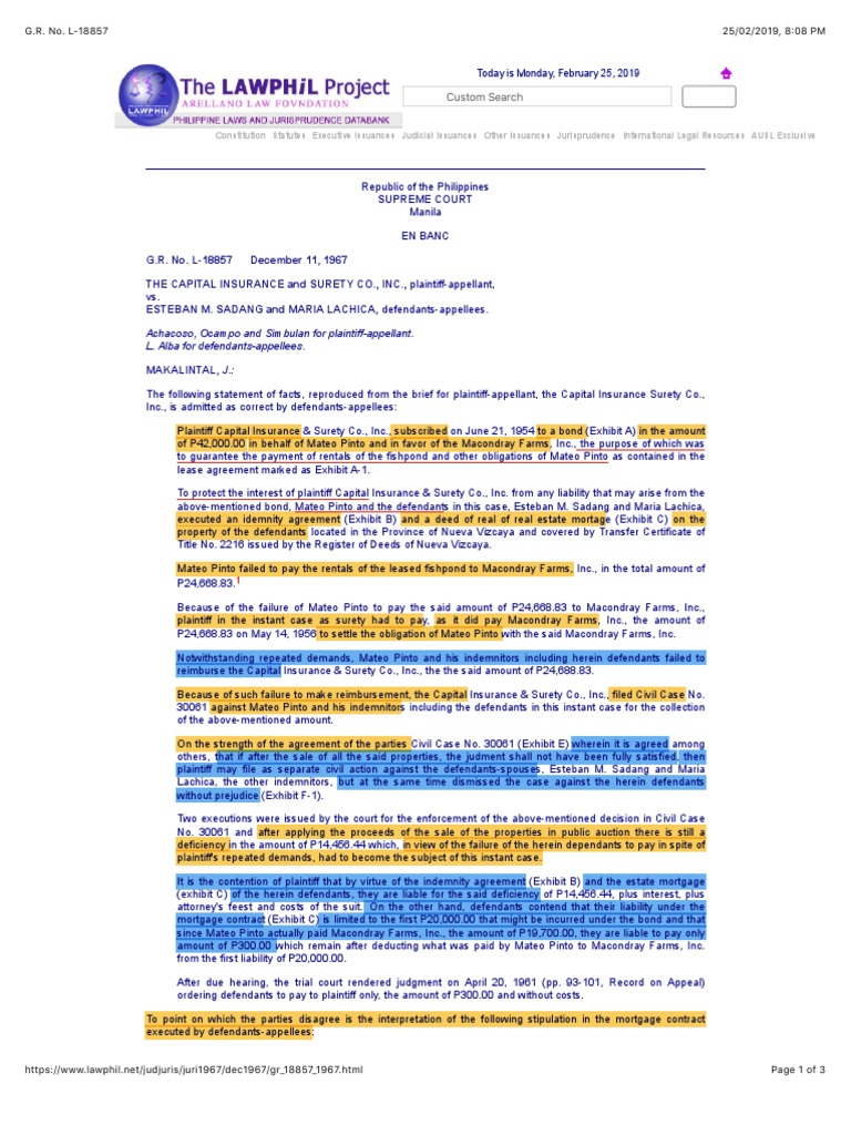 Interpreting the Scope and Intent of an Indemnity Agreement: The ...