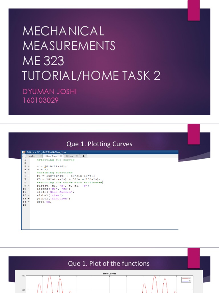 Mechanical Measurements Tutorial 2 | PDF | Teaching Methods & Materials