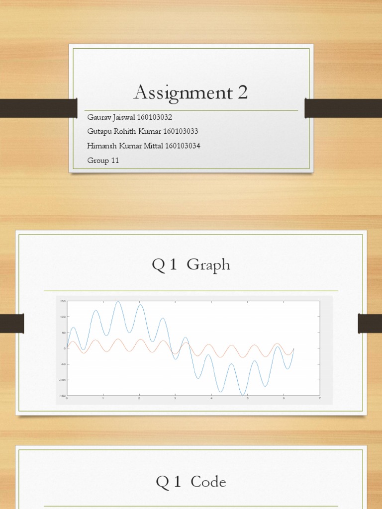 Tutorial 2 ME323 Group 10 | PDF | Teaching Methods & Materials ...