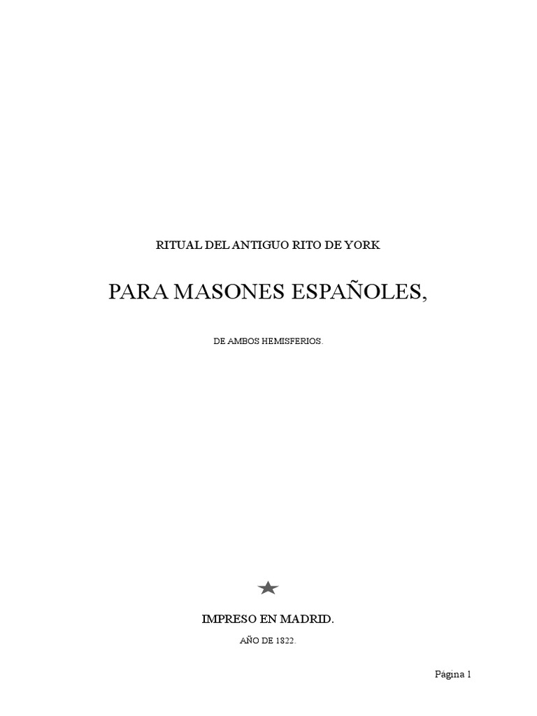 Ritual del Rito de York para Masones | PDF | Masonería | Alma