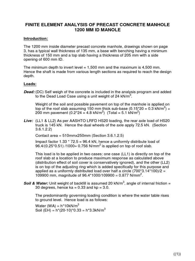 1200 Manhole FEMA PDF | PDF | Building Engineering | Structural Engineering